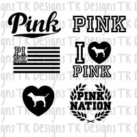 Pink Logos Svg and Pdf - Etsy