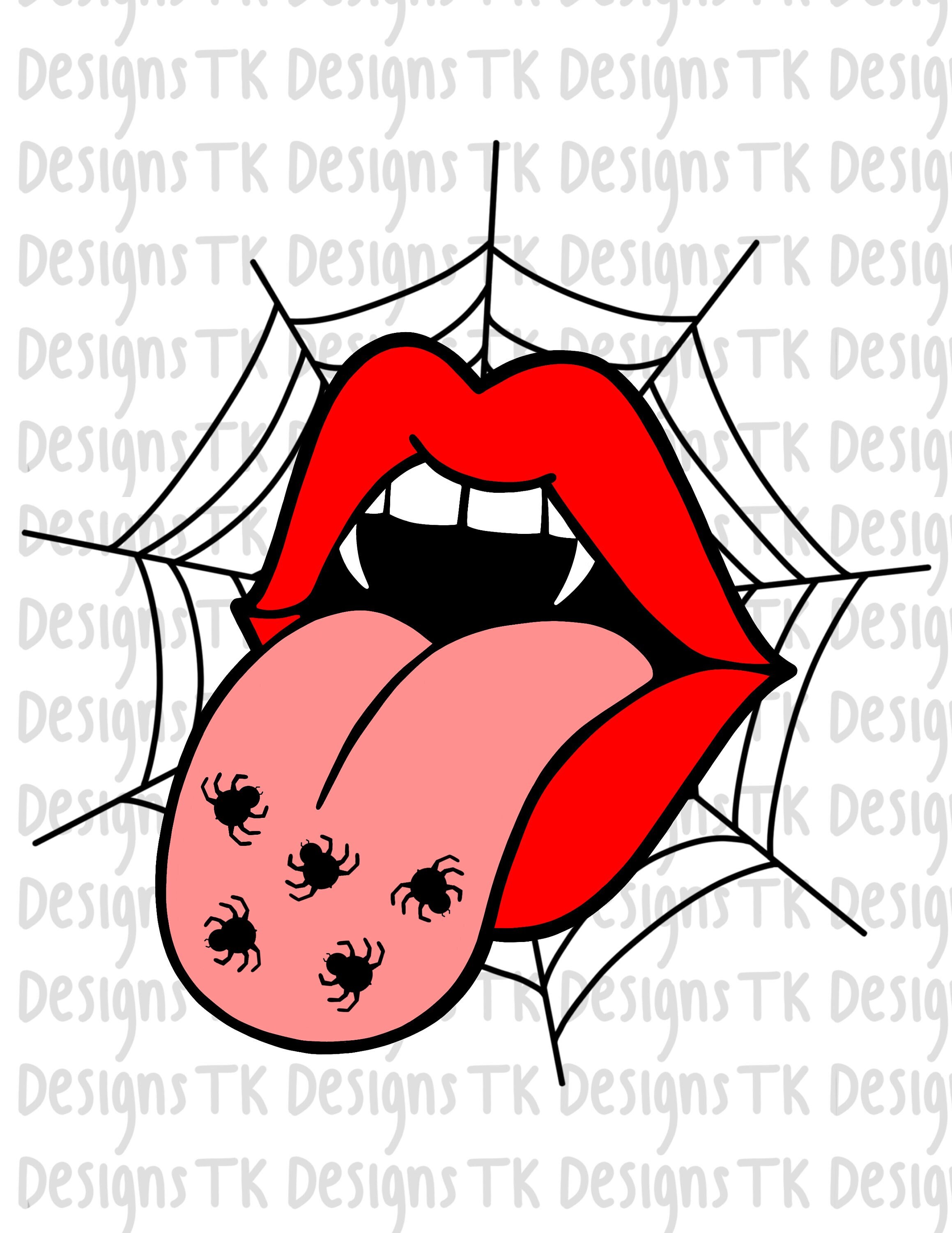 Halloween Spider Lips- Spider Web Png - Etsy
