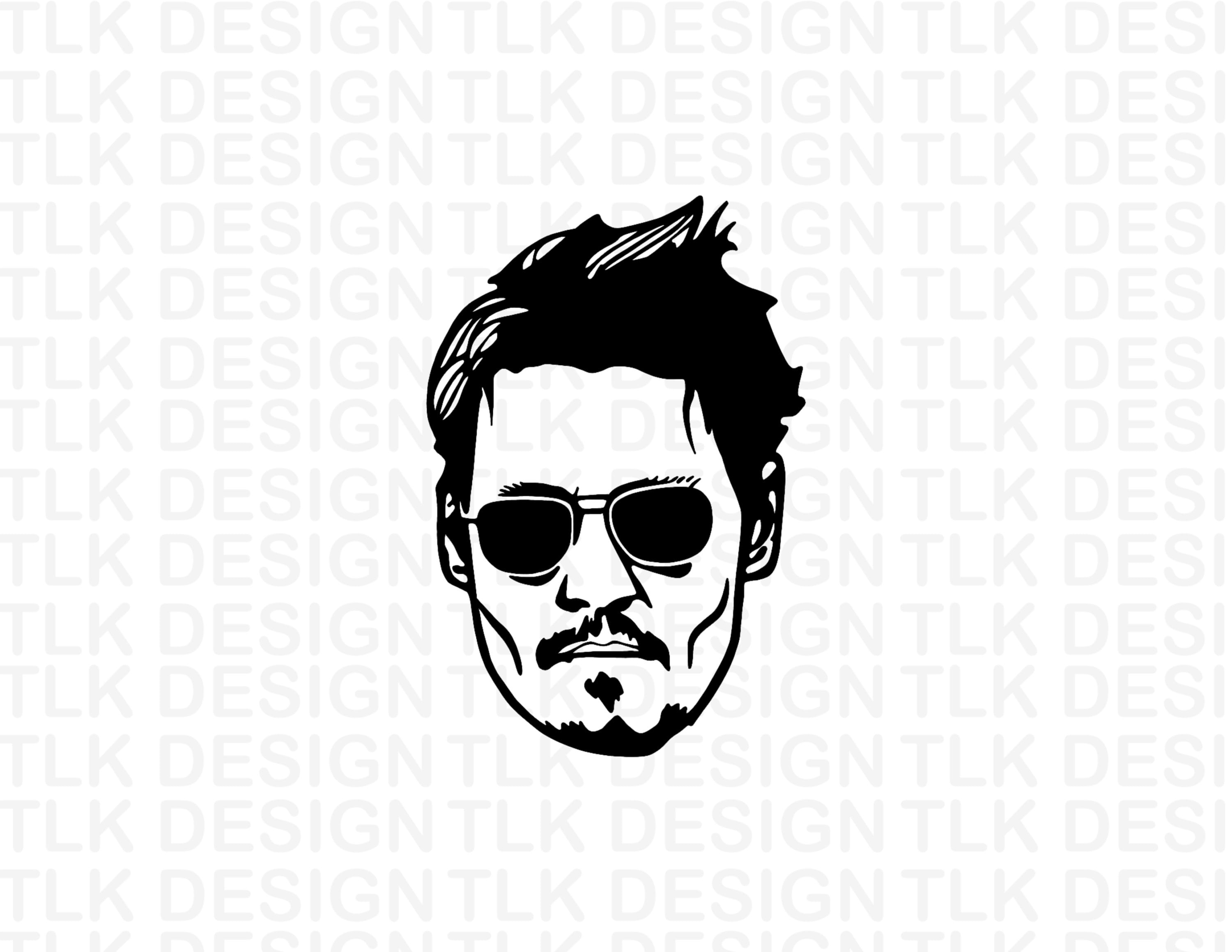 Johnny Depp Svg Png - Etsy