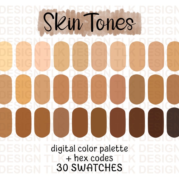 Skin Color Palette - Etsy
