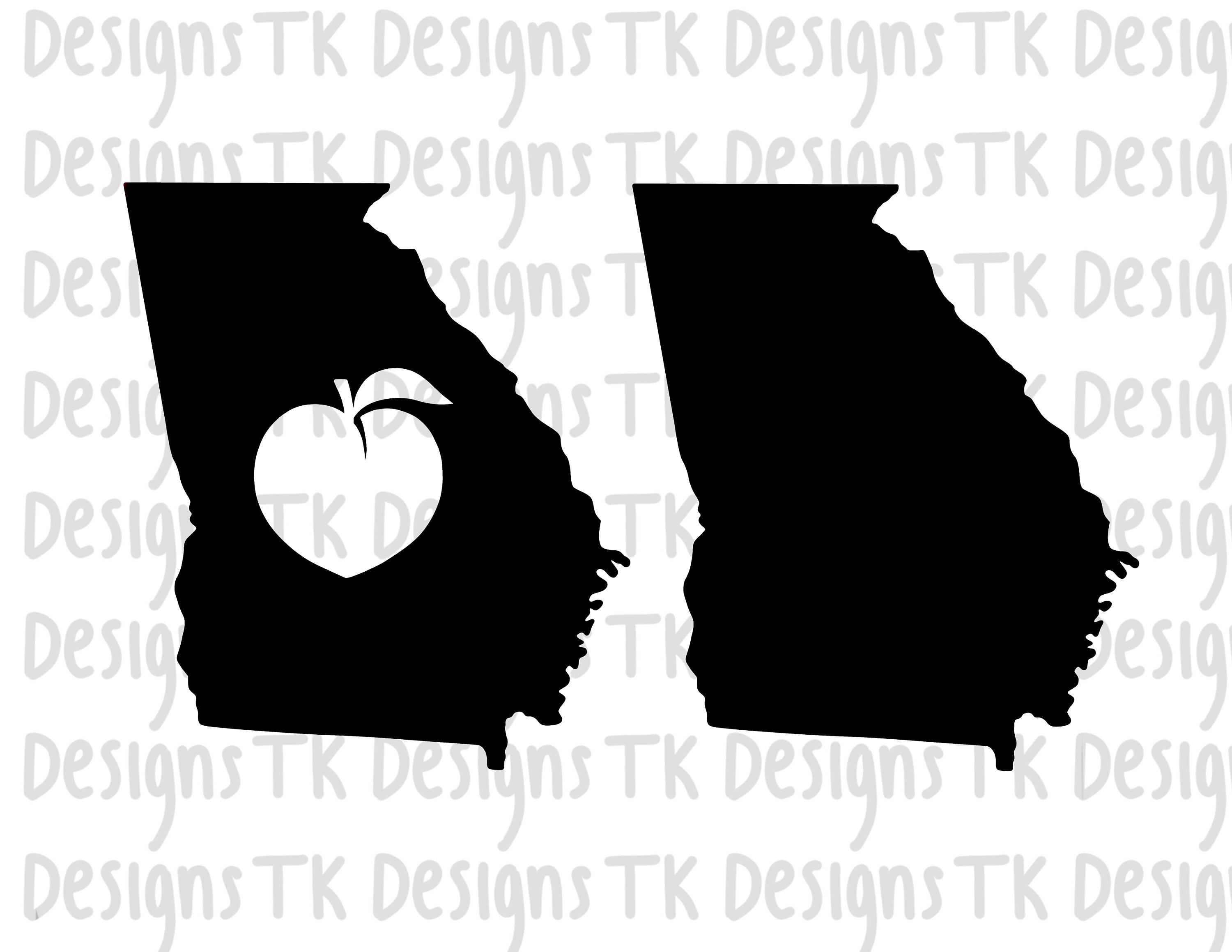 Georgia State Svg - Etsy