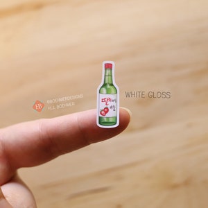 Soju Bullet Journal Mini Sticker Sheet/ Soju Stickers/ Korean Sticker ...