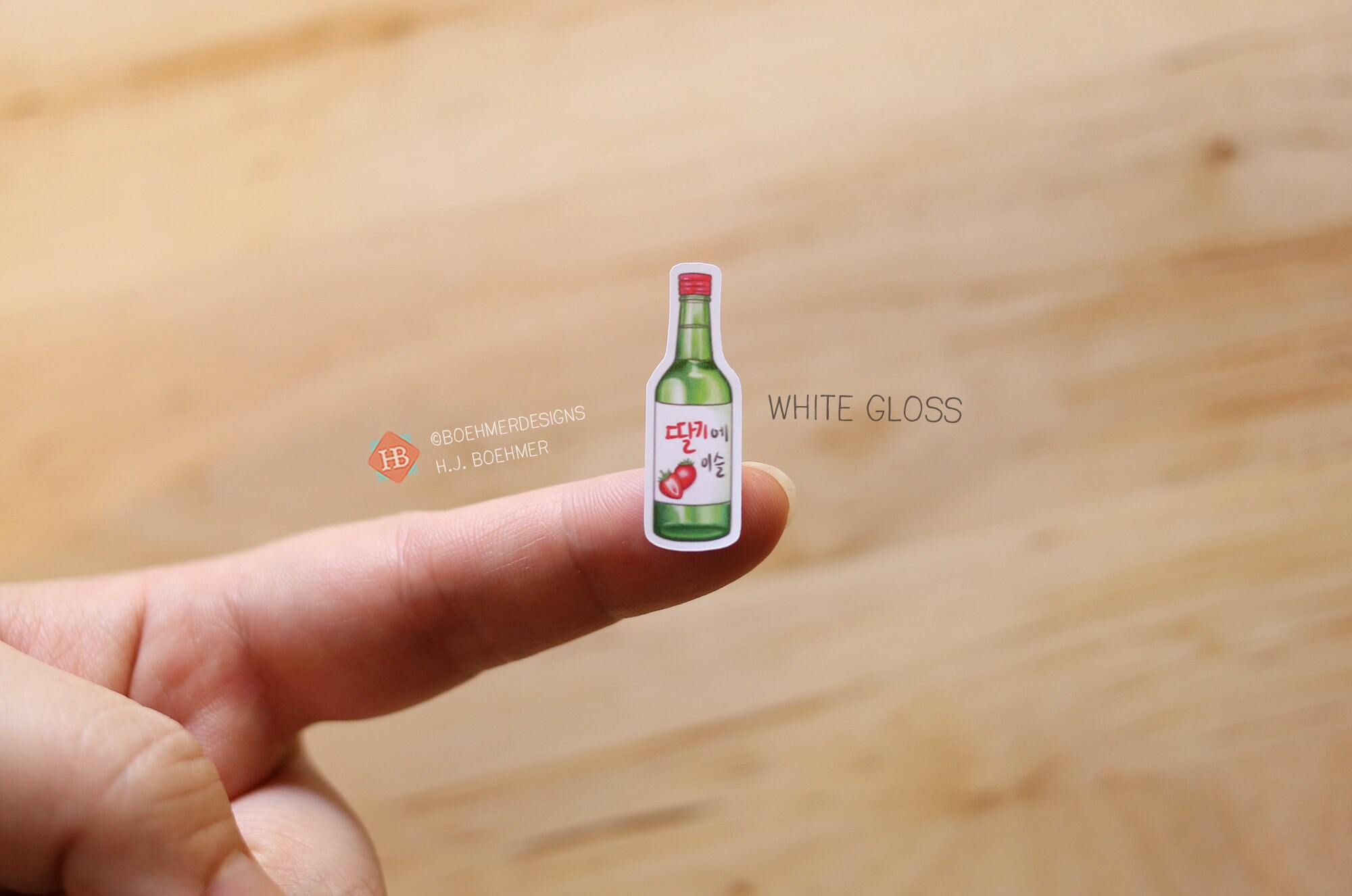 Soju Bullet Journal Mini Sticker Sheet/ Soju Stickers/ Korean - Etsy