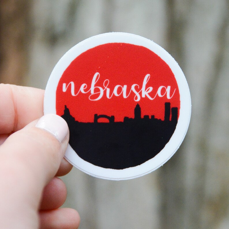 Nebraska Vinyl Sticker Pack | Nebraska Mottos Sticker, Nebraska Skyline ...