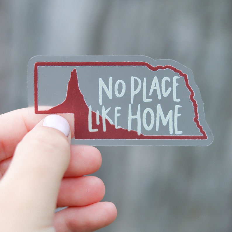 No Place Like Home- Nebraska Sticker | Husker Vinyl Sticker | Chimney ...