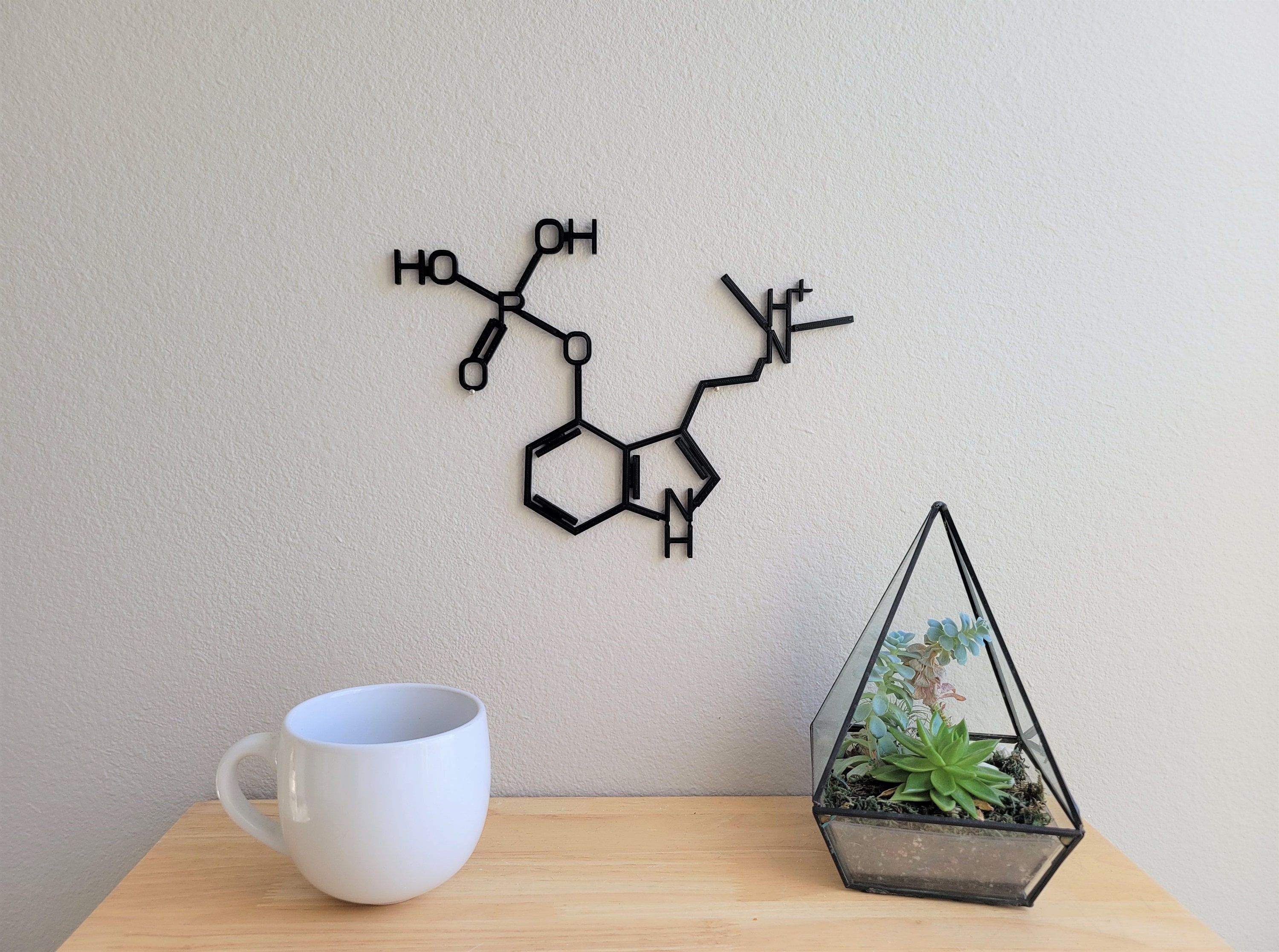 Psilocybin Molecule Wall Decor | Psilocybin Molecule Wall Art ...