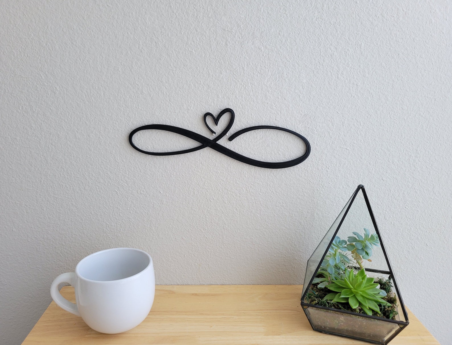 Infinity Heart Sign Infinity Wall Art Love Decor Forever - Etsy