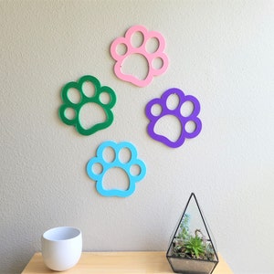 Paw Print Decor | Paw Print Wall Art | Paw Print Art | Dog Paw Print ...