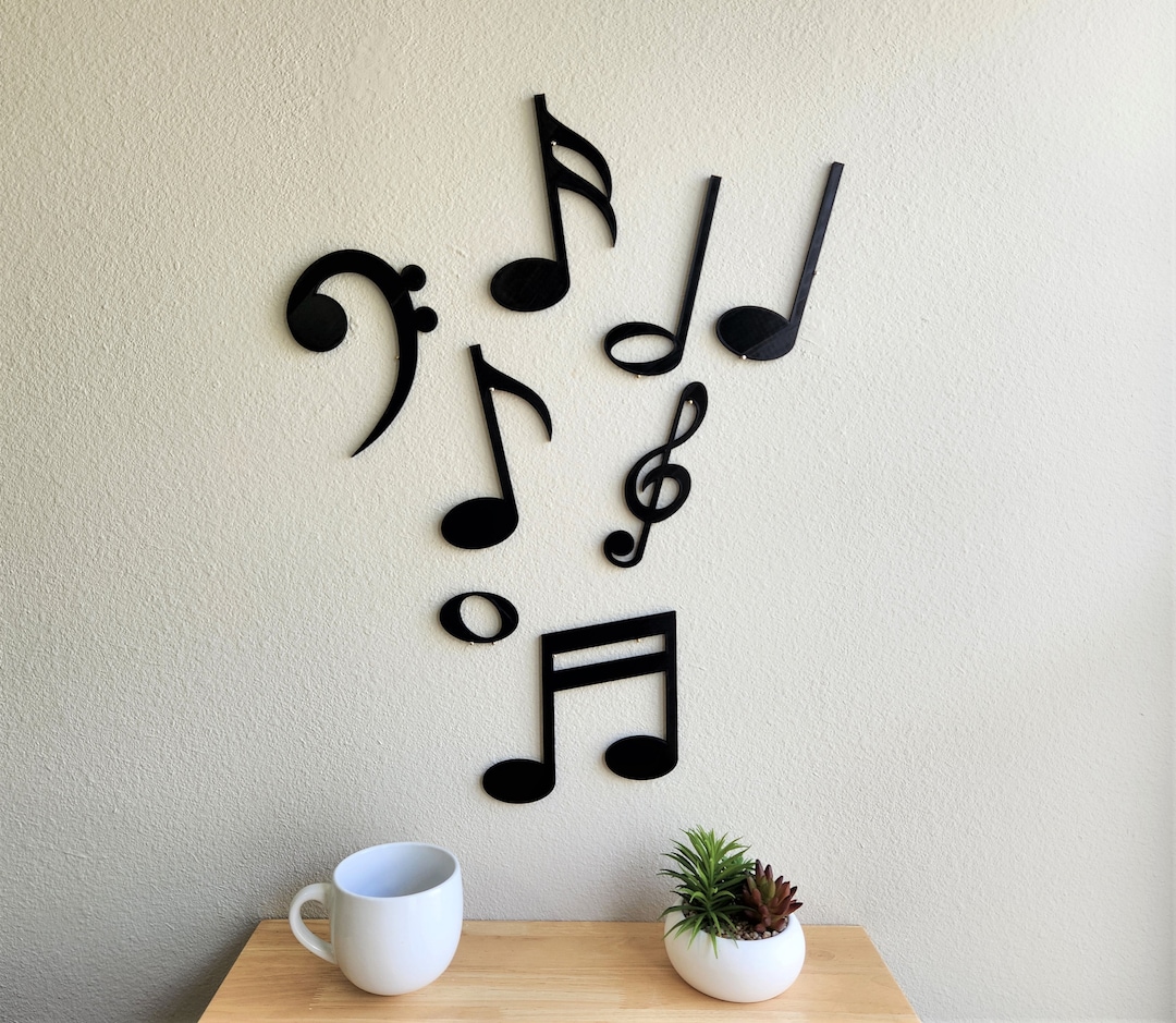 Musical Notes Wall Art | Musical Notes Decor | Music Notes | Music Wall ...