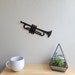 Trumpet Wall Art | Trumpet Silhouette Decor | Musical Wall Art | Cute ...