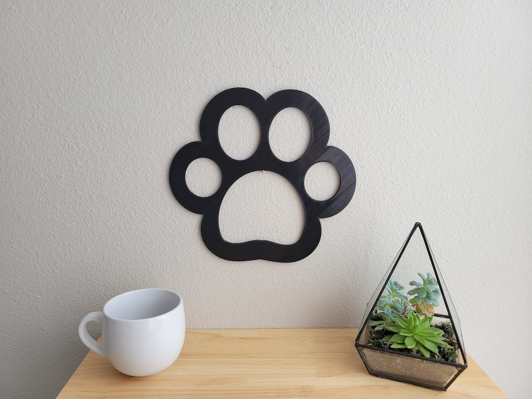 Paw Print Decor | Paw Print Wall Art | Paw Print Art | Dog Paw Print ...