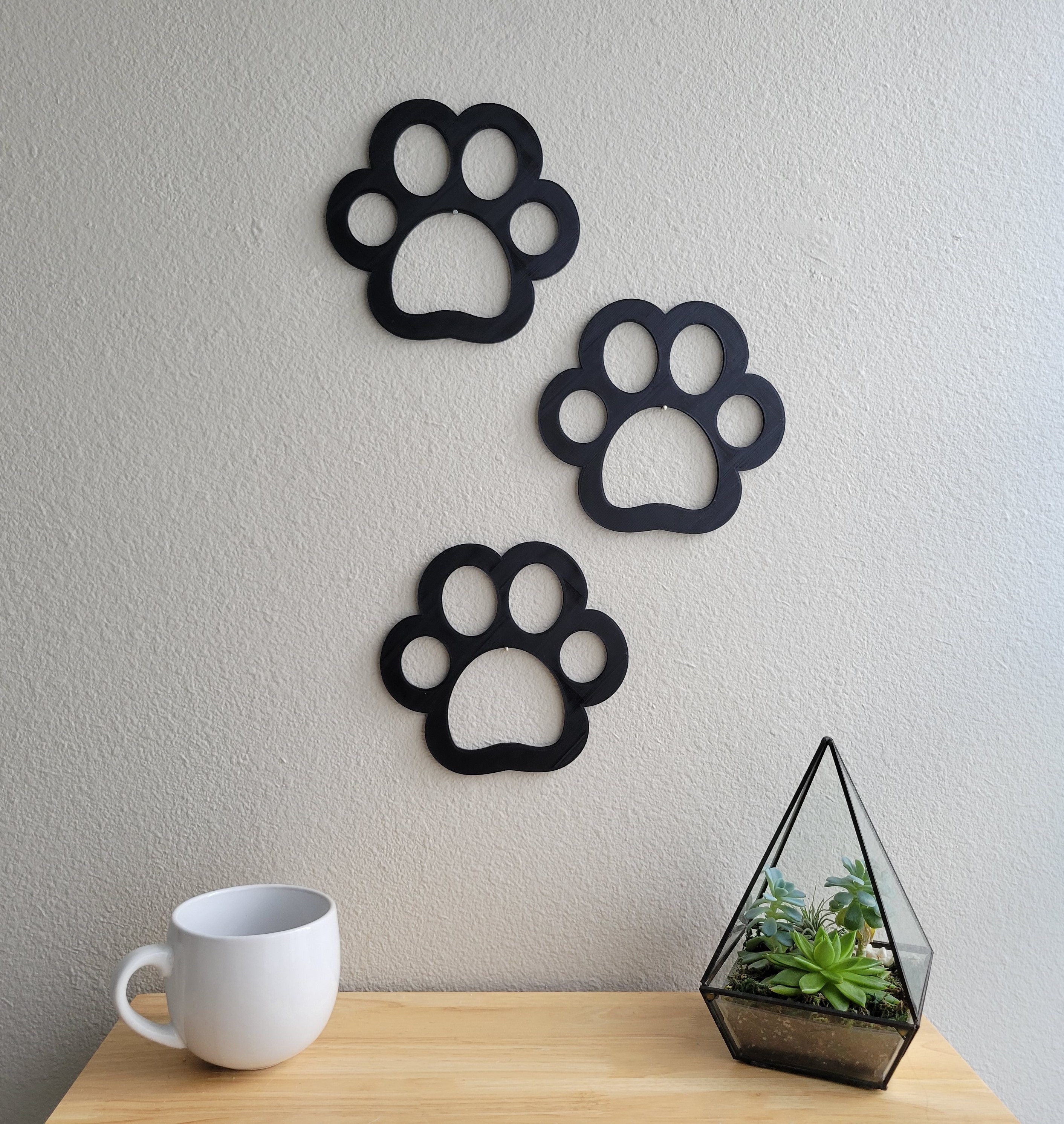 Paw Print Decor Paw Print Wall Art Paw Print Art Dog Paw | Etsy