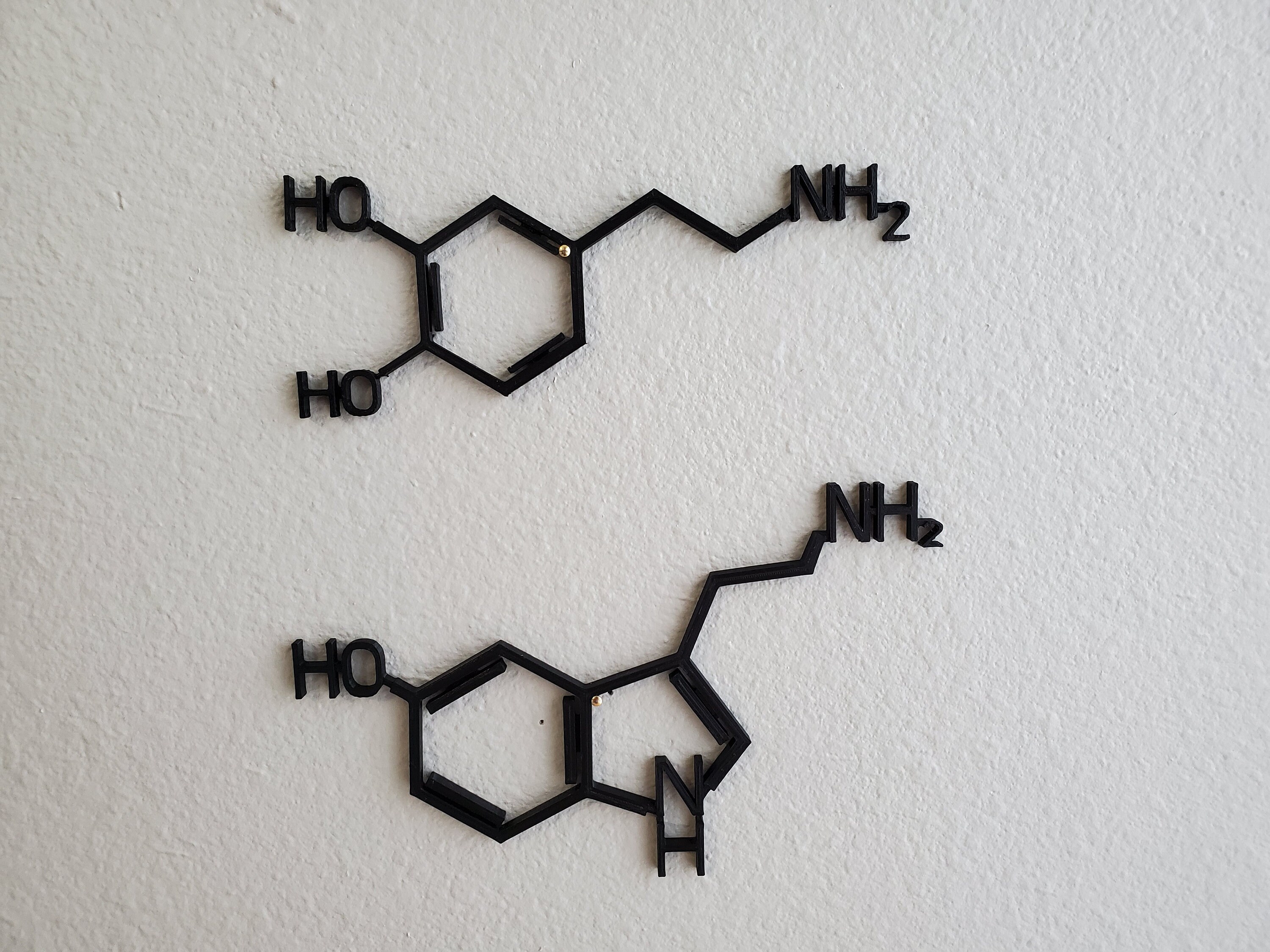 Dopamine Molecule Wall Art Dopamine Molecule Serotonin - Etsy Ireland
