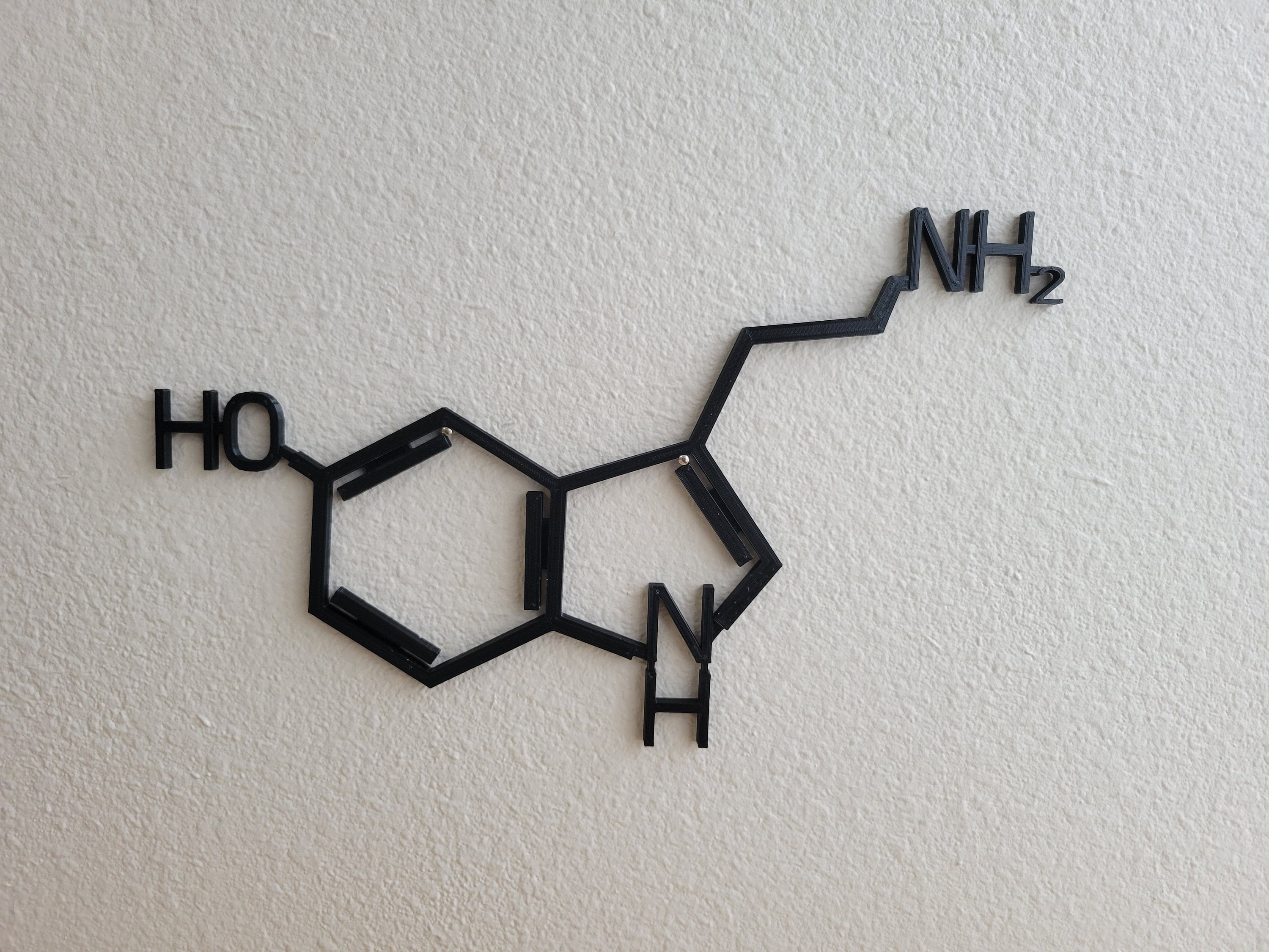 Serotonin Molecule Wall Art Serotonin Molecule Dopamine - Etsy