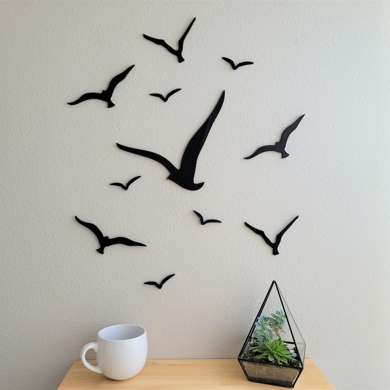 Seagull Flock Wall Art - Etsy