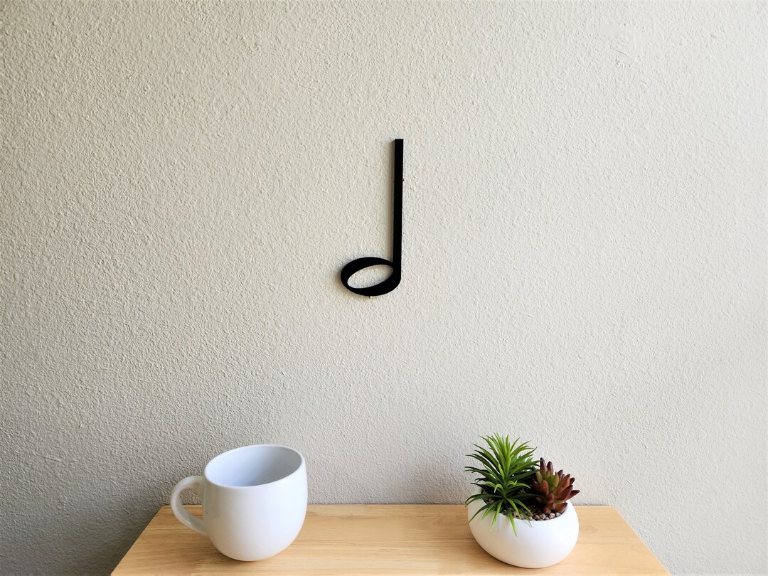 Half Note Decor | Minim Note Wall Art | Quaver | Musical Notes Wall Art ...