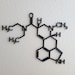 LSD Molecule Wall Decor LSD Molecule Wall Art Chemistry Molecule Art ...