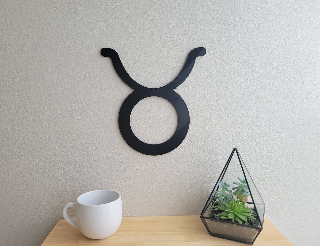 Taurus Wall Art | Taurus Decor | Zodiac Sign | Horoscope Art | Zodiac ...