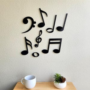 Musical Notes Wall Art | Musical Notes Decor | Music Notes | Music Wall ...