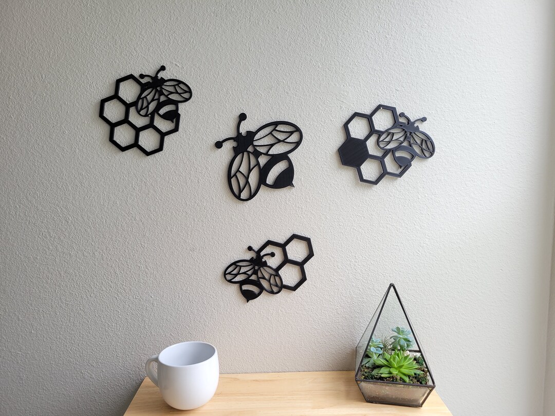 Bee Honeycomb Wall Art | Bee Hive Wall Art | Honey Bee Wall Art ...