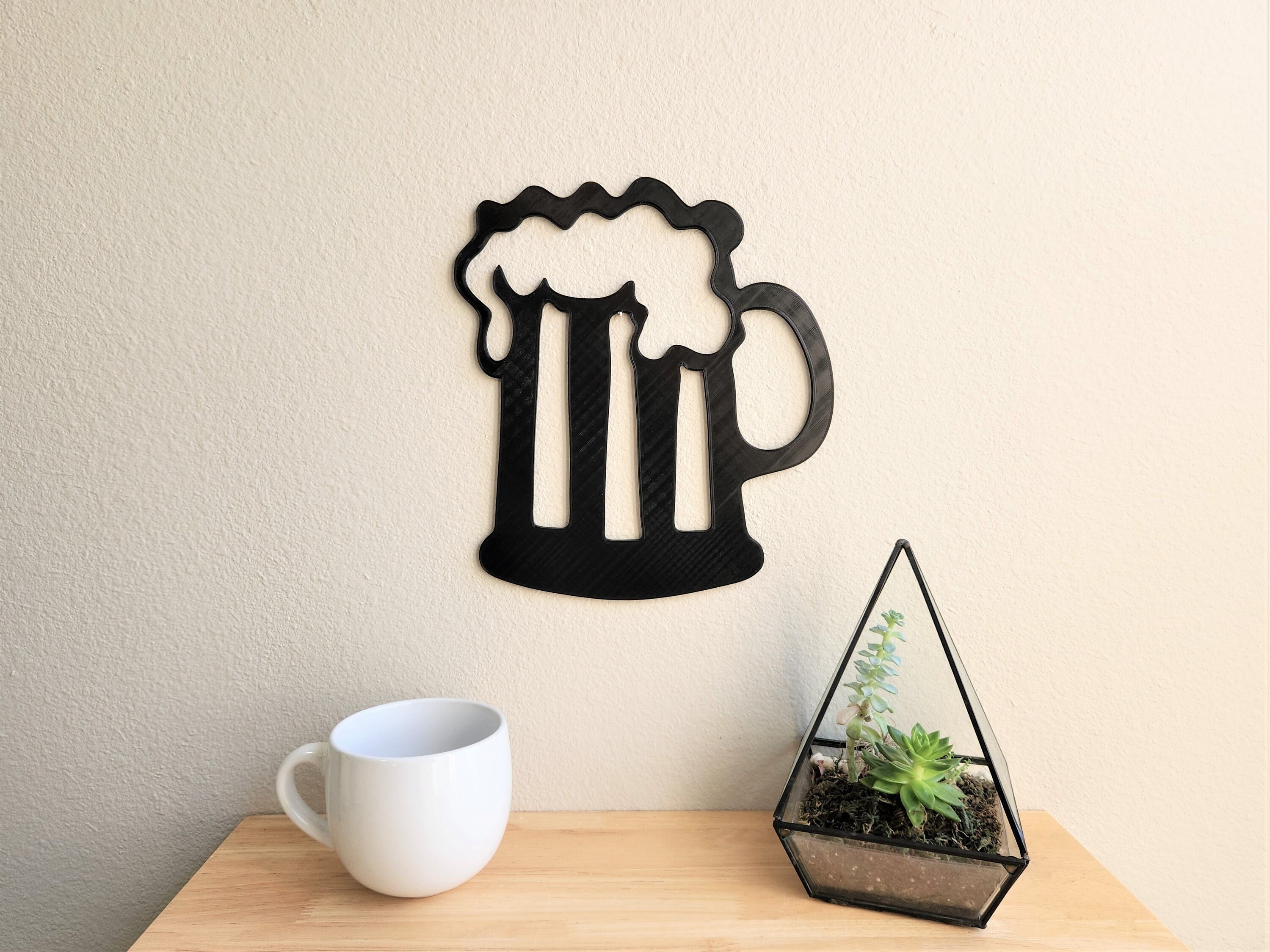 Beer Mug Decor Single Beer Mug Wall Art Beer Art Beer - Etsy