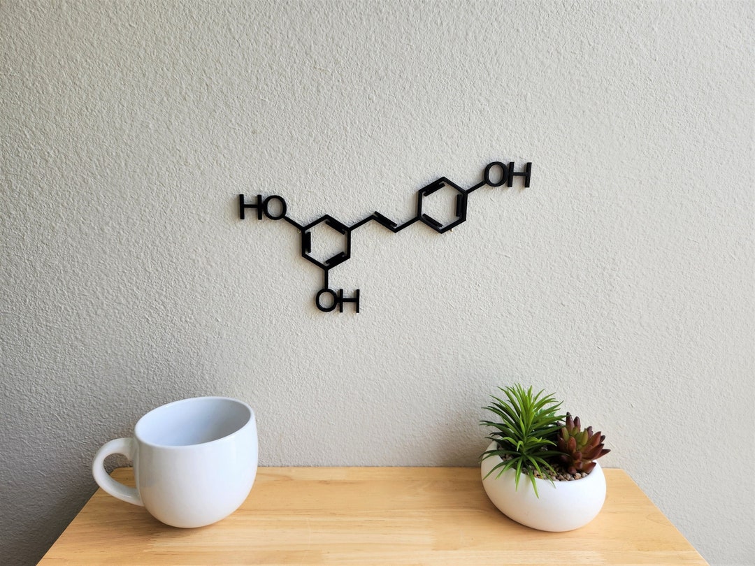 Wine Molecule | Wine Molecule Wall Decor | Alcohol Molecule Wall Art ...