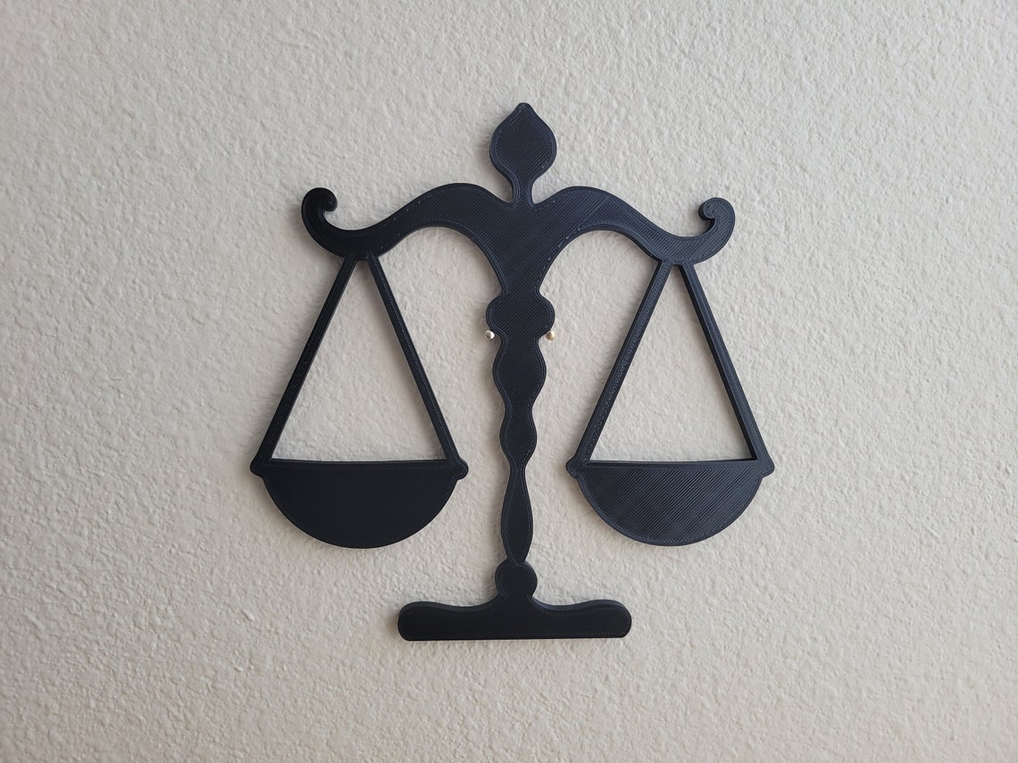 Scales of Justice Wall Art | Scales Wall Decor | Judge Wall Art ...