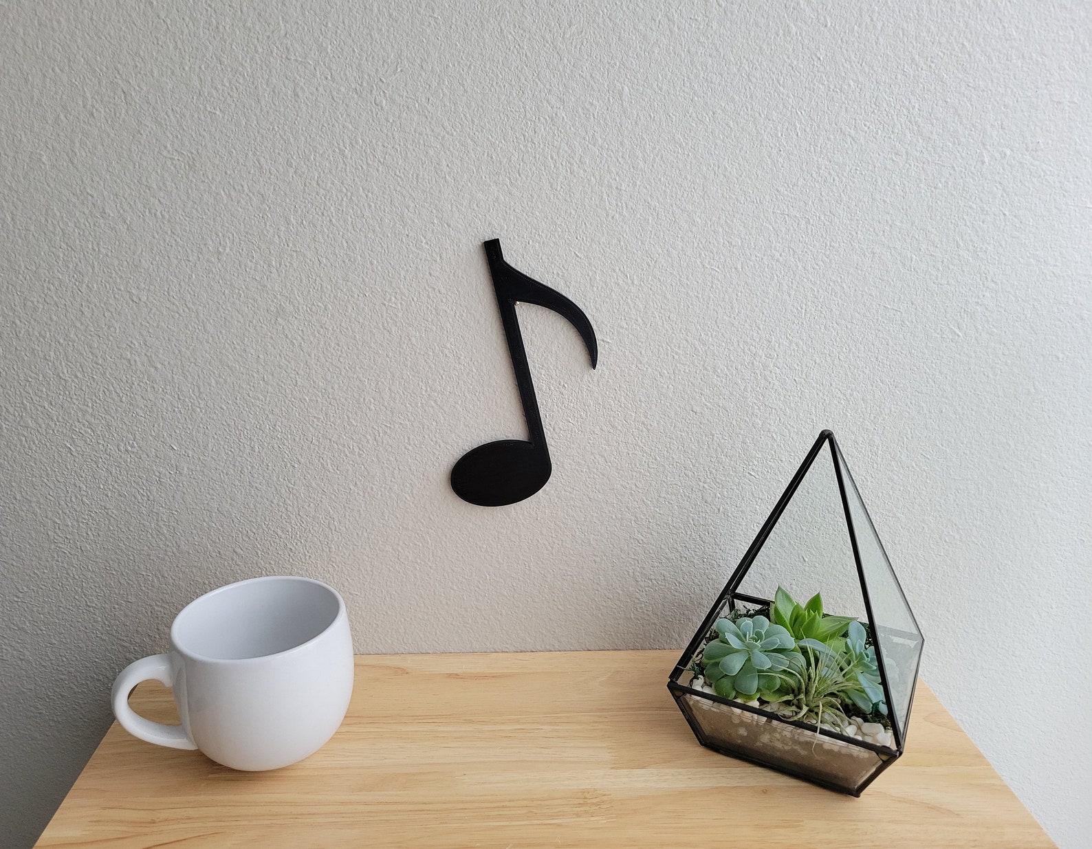Musical Note Wall Art | PLA Plastic Eighth Note Decor - Etsy