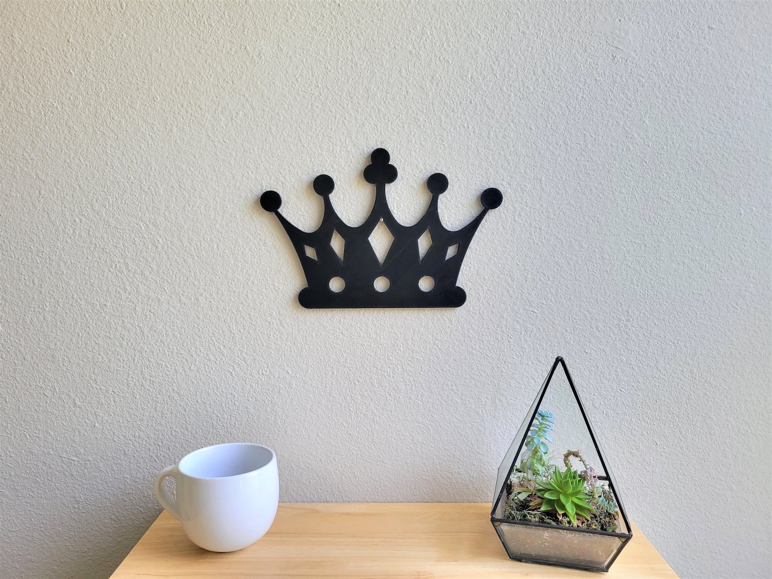 King and Queen Crown Wall Art | 3D Printed Couple Decor - Etsy