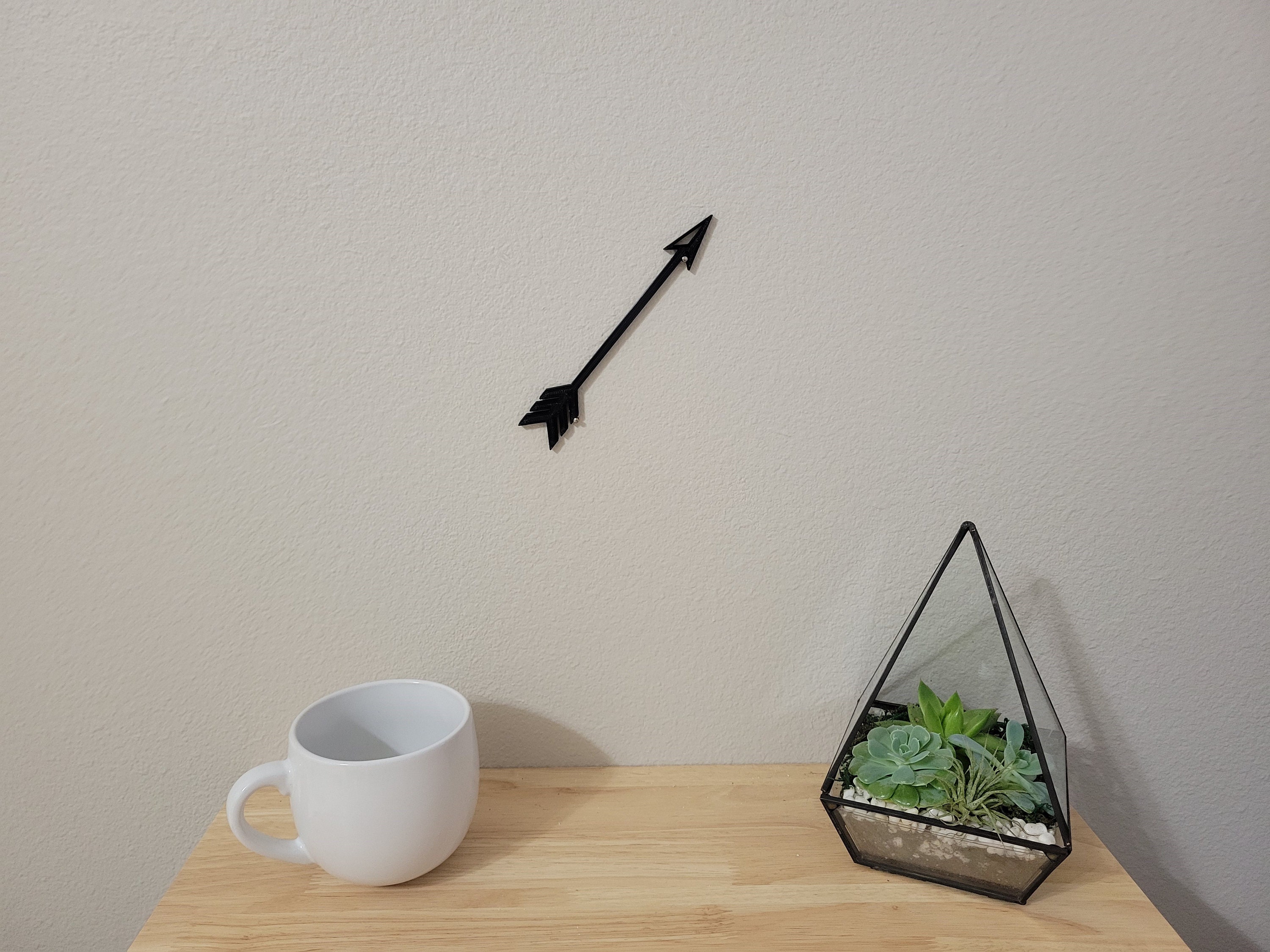 3D Printed Arrow Wall Decor | Minimalist PLA Plastic Art - Etsy