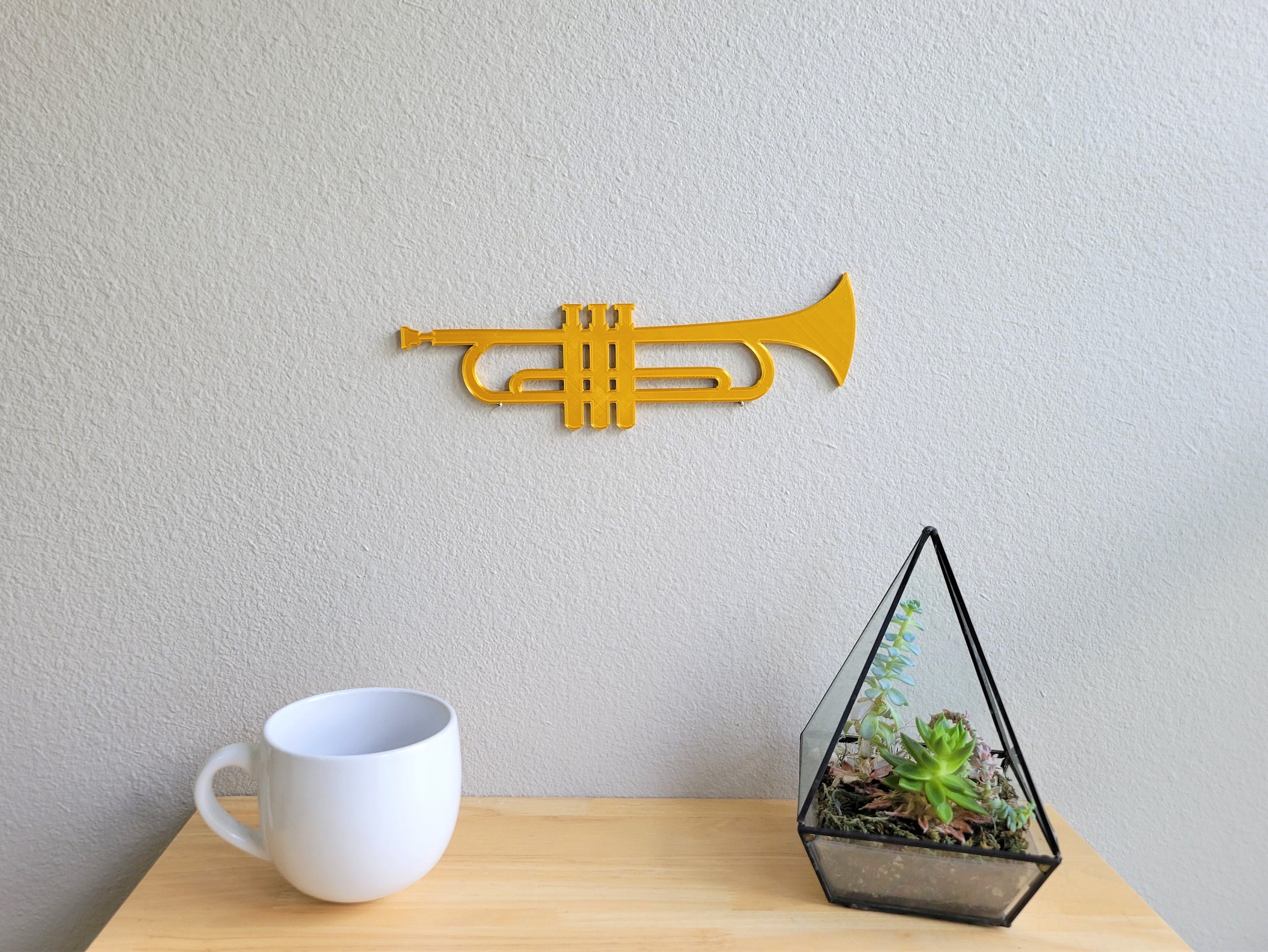 Trumpet Wall Art Trumpet Silhouette Decor Musical Wall Art - Etsy