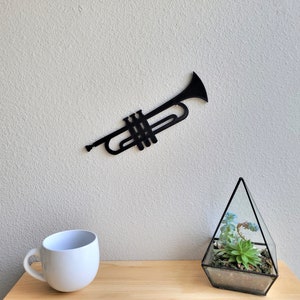 Trumpet Wall Art | Trumpet Silhouette Decor | Musical Wall Art | Cute ...