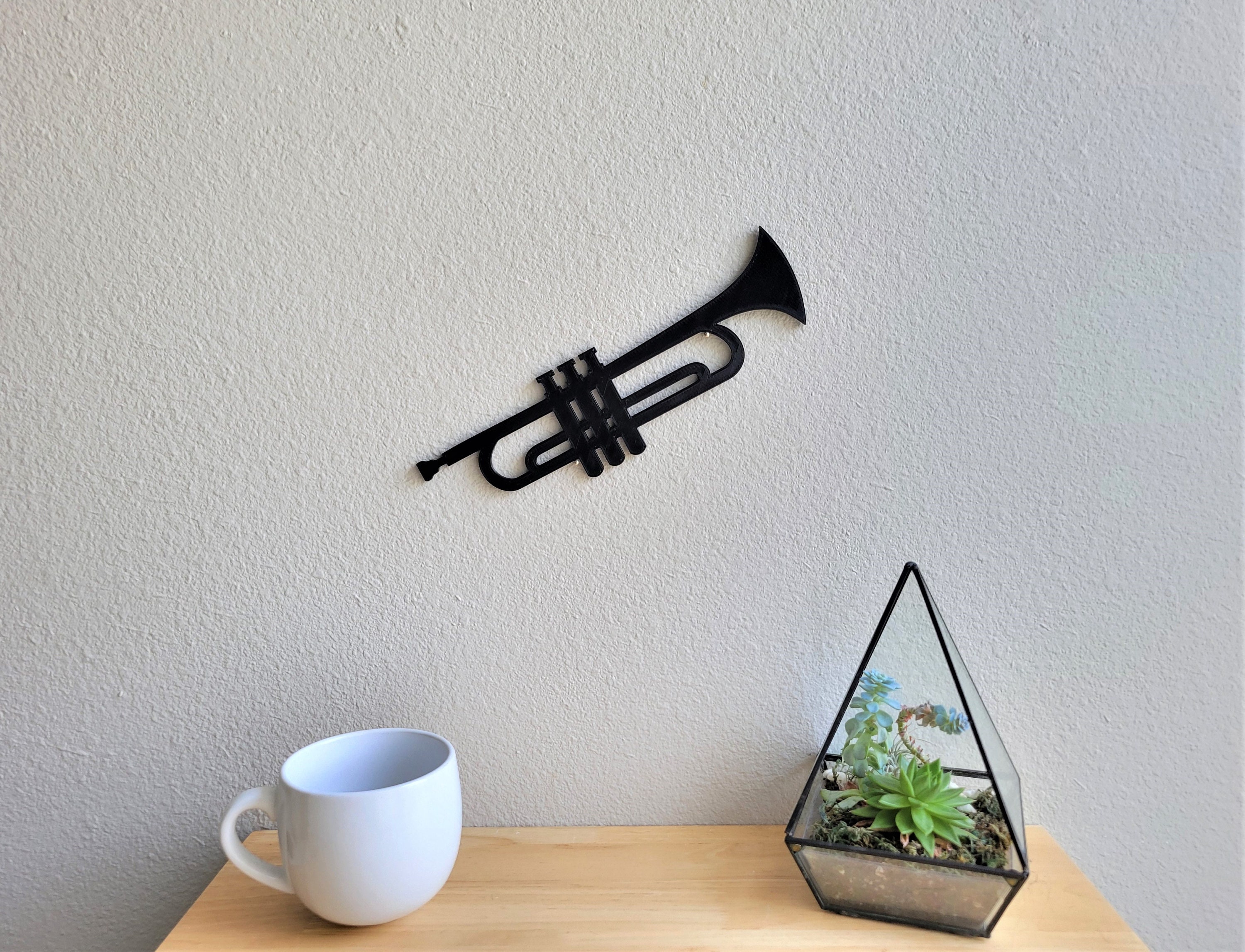 Trumpet Wall Art Trumpet Silhouette Decor Musical Wall Art - Etsy