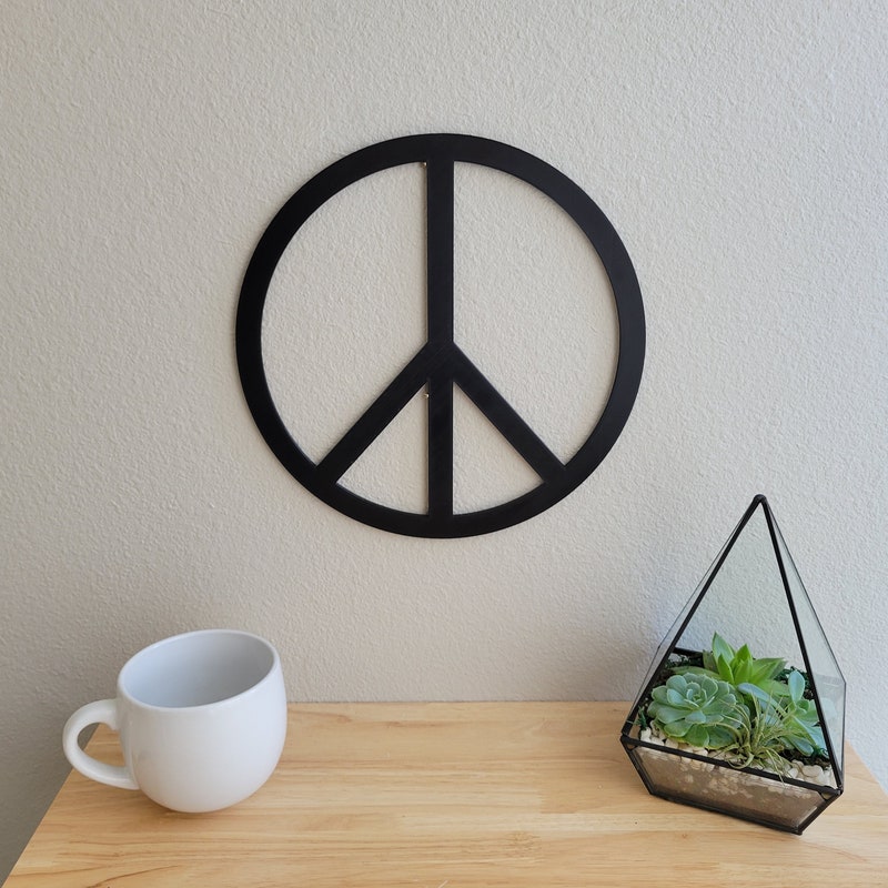 Peace Sign Wall Art - Etsy