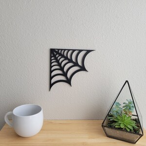 Corner Spider Web Wall Art | Halloween Wall Art | Spider Web Decor ...