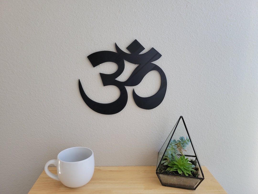 Ohm Symbol Wall Art | Ohm Om Wall Art | Ohm Symbol Decor | Buddhist Ohm ...