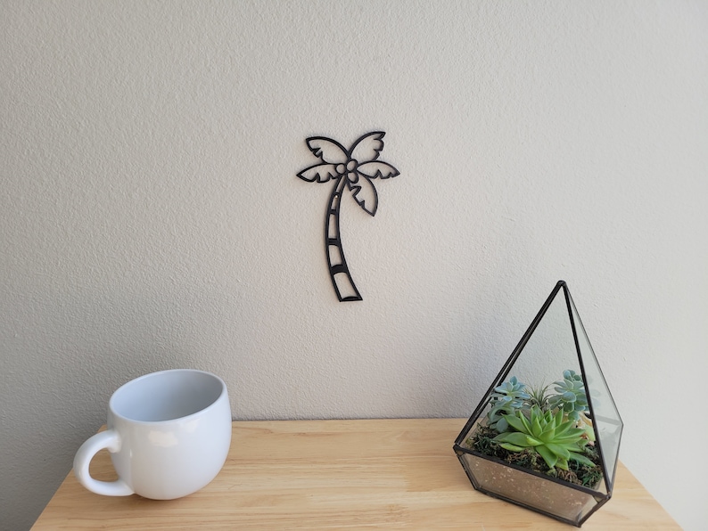 Palm Tree Wall Decor Palm Tree Wall Art Ocean Decor - Etsy