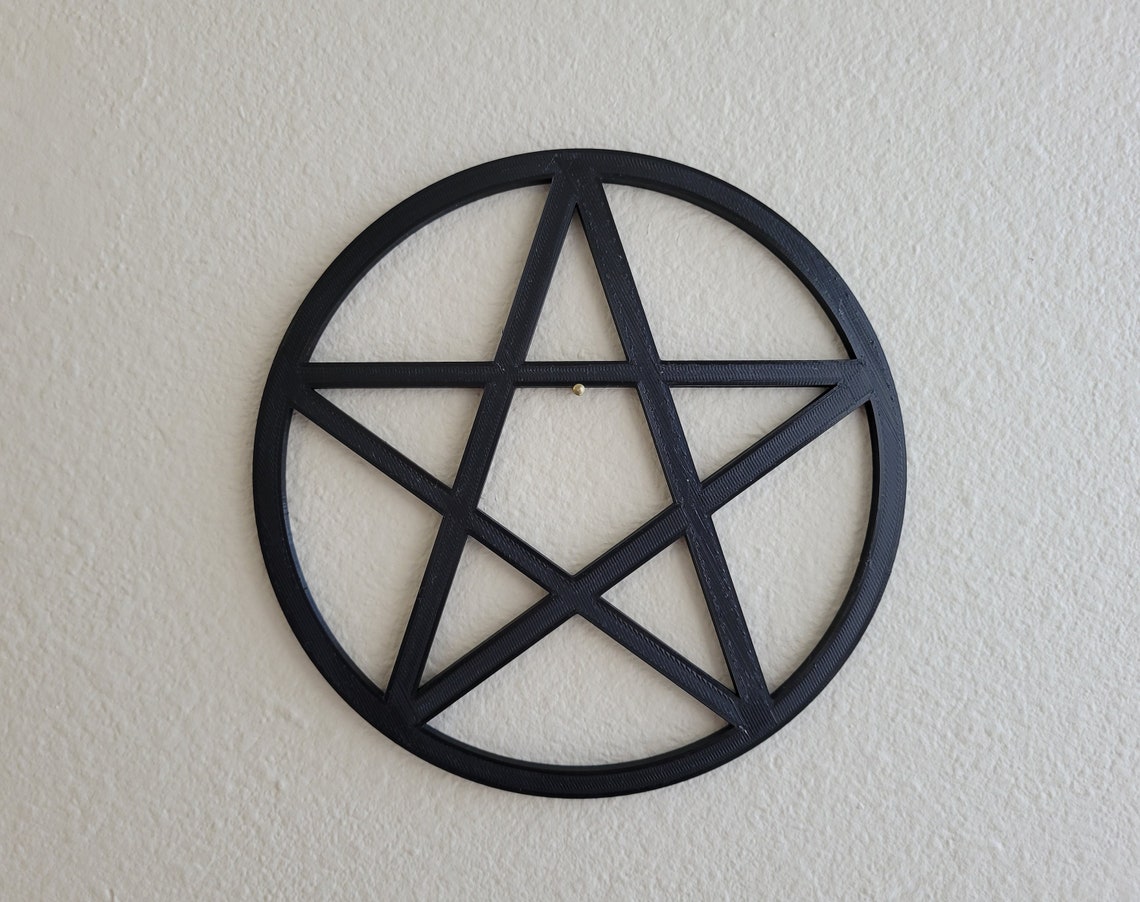 Pentagram Pentagram Wall Art Pentagram Decor Pagan Decor - Etsy