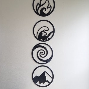 Four Elements Wall Decor Circular Wall Art Home Decor 3D - Etsy
