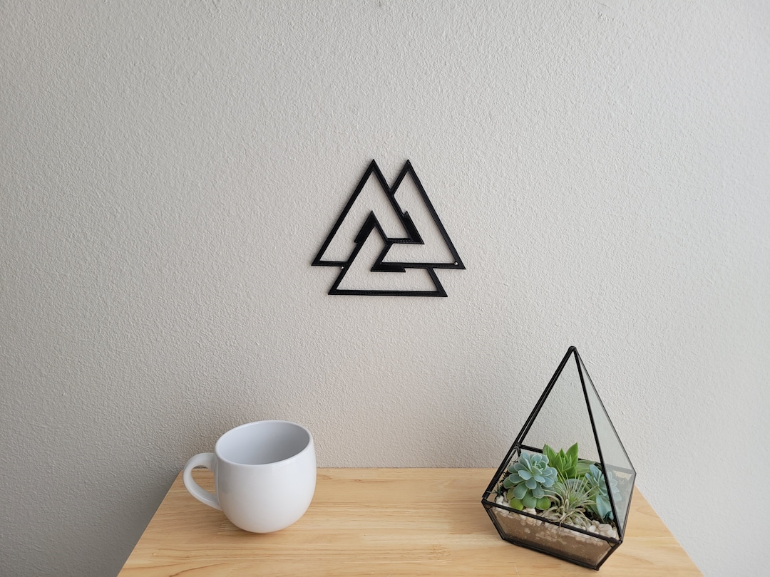 Valknut Wall Art | Valknut Wall Decor | Celtic Knot | Celtic Wall Art ...