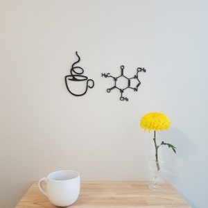 Caffeine Molecule Wall Decor | Caffeine Molecule Wall Art | Coffee ...