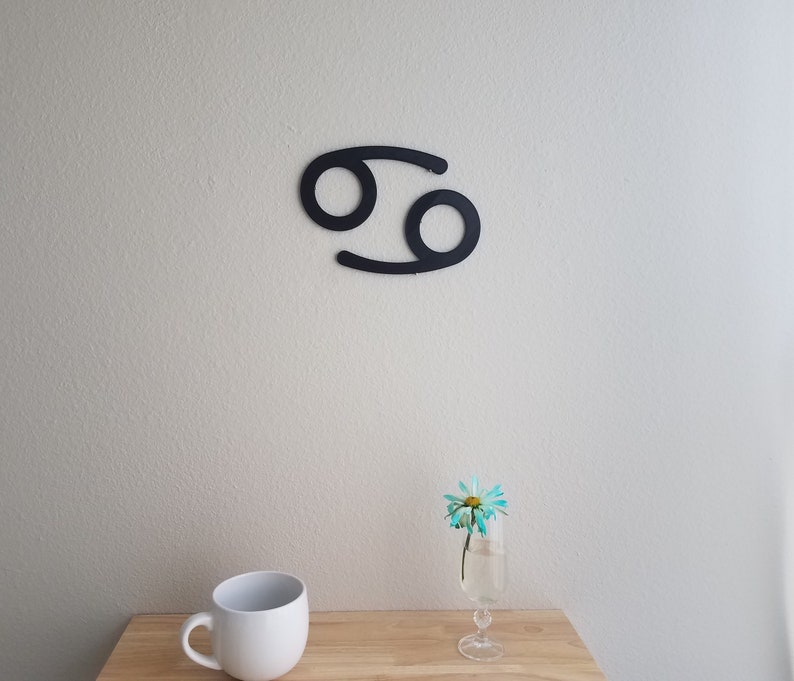 3D Printed Cancer Zodiac Sign Wall Art | June July Birthday Gift - Etsy
