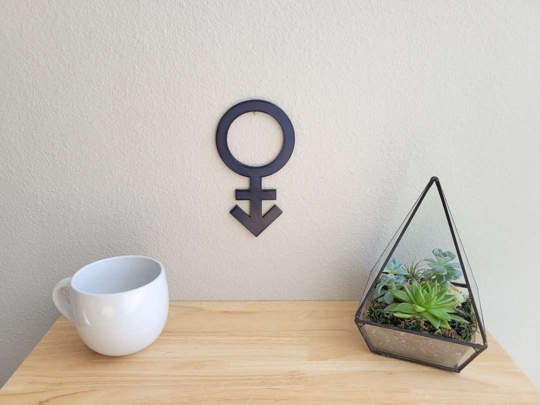 Androgynous Sign Wall Art | Androgynous Wall Decor | Androgynous Gender ...