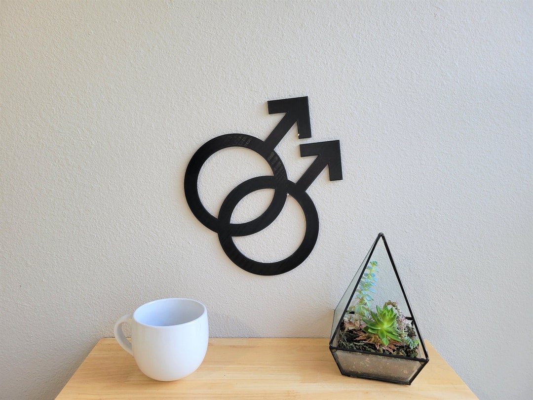 Gay Pride Sign Wall Art | 3D Printed PLA Decor - Etsy