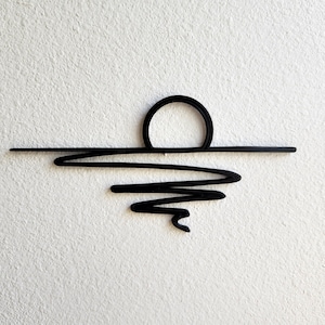 Sun Over Water Wall Decor | Wave Wall Art | Ocean Wave Wall Art | Sun ...