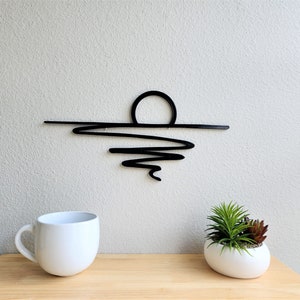 Sun Over Water Wall Decor | Wave Wall Art | Ocean Wave Wall Art | Sun ...