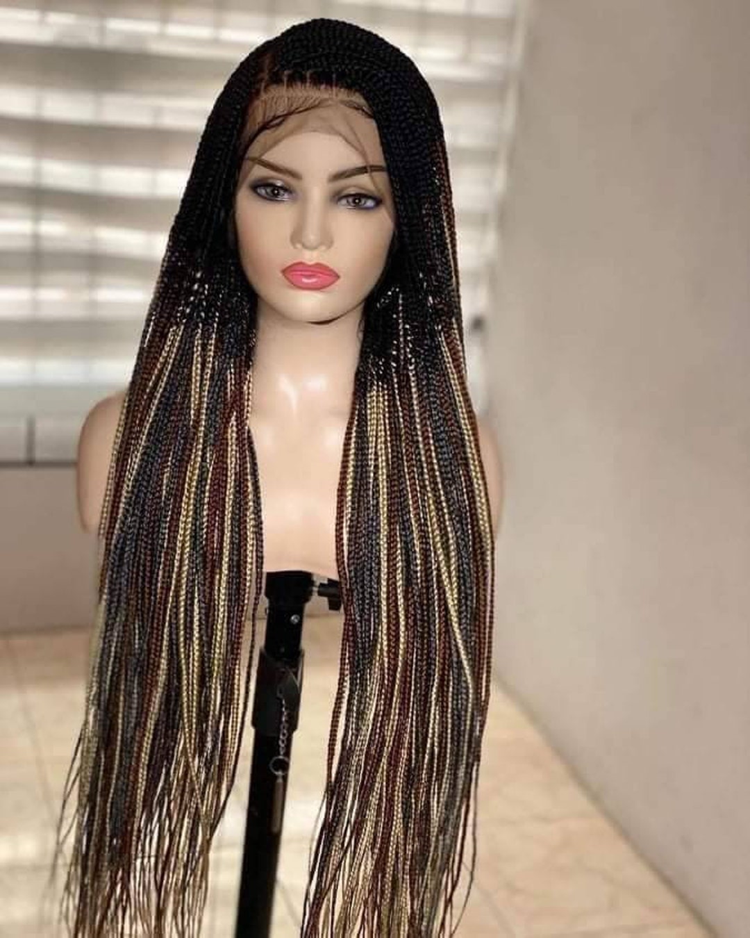Full Lace Braided Wigs (custom) - Etsy