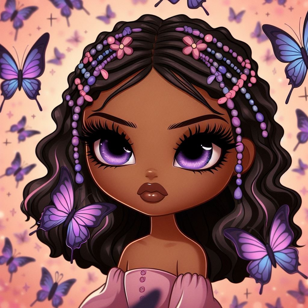 Bratz Custom Portrait, Digital Portrait, Personalized Bratz Doll, Gift ...