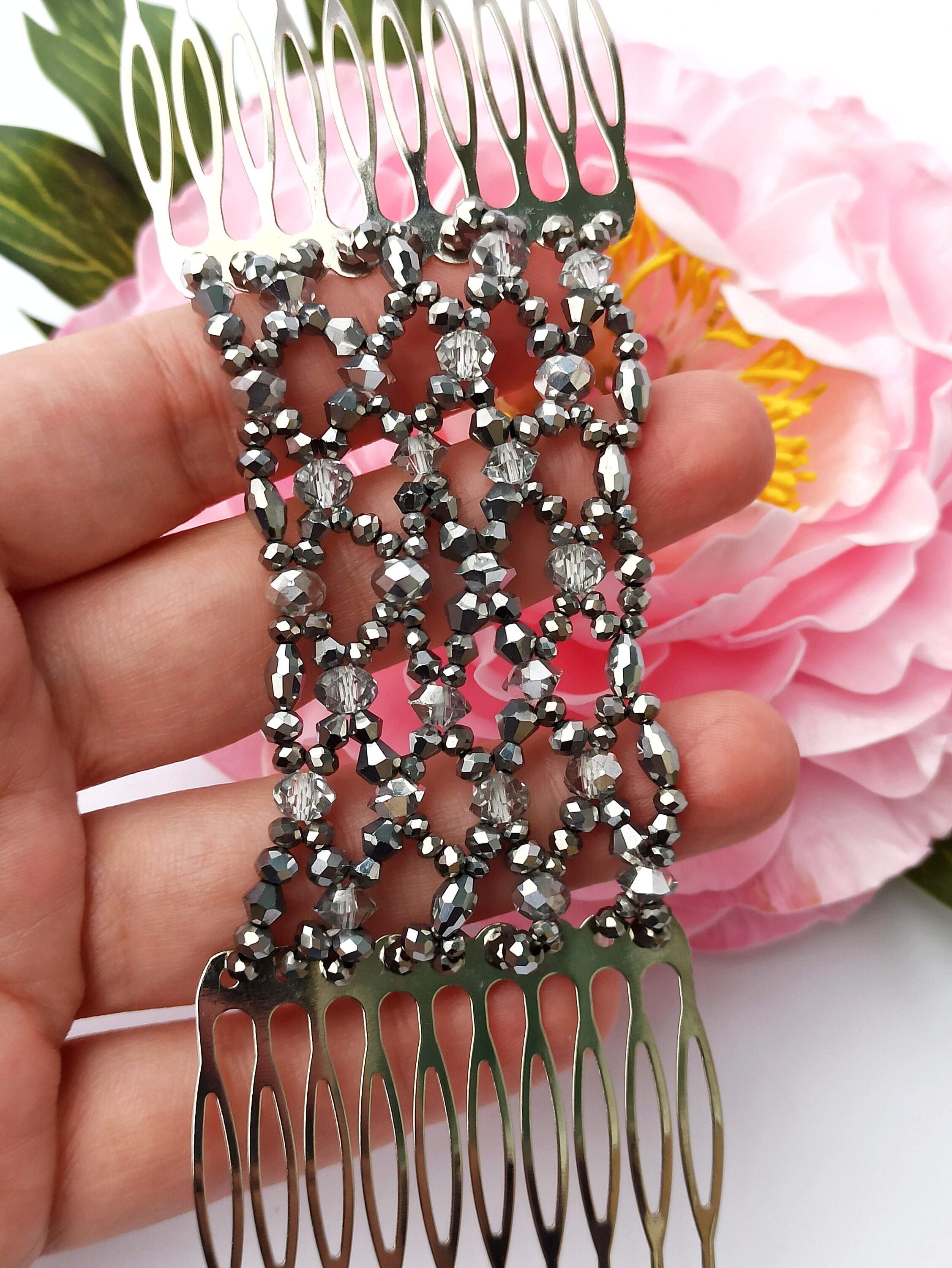 Elastic Hair Comb Hair Accessories Women's Clips Double Hair Combs for ...