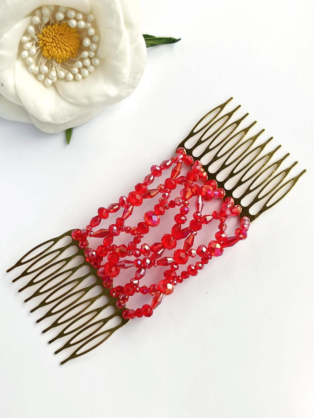 Elastic Hair Comb Hair Accessories Women's Clips Double Hair Combs for ...